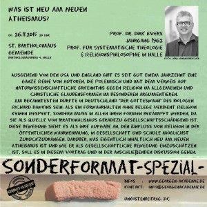 Was ist neu am neuen Atheismus? - Prof. Dr. Dirk Evers - Bartholomäus-Gemeinde